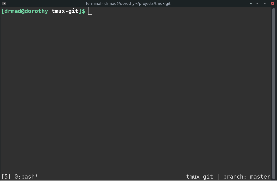 Branch de Git en Tmux – Melancolía al despertar